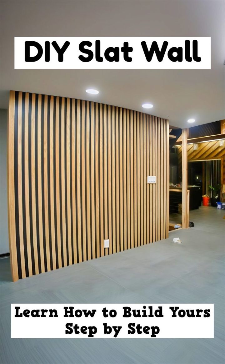 How to Build a DIY Wood Slat Wall - Step by Step - DIY Cozy Home