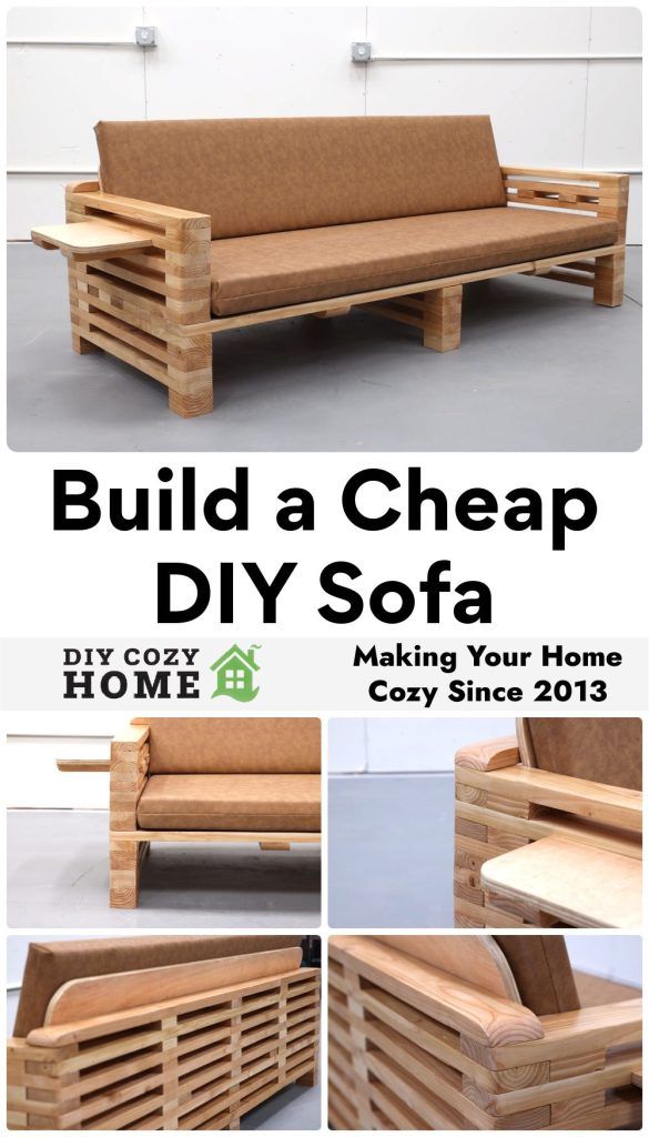 How to Build a DIY Sofa (DIY Couch Plan) - DIY Cozy Home