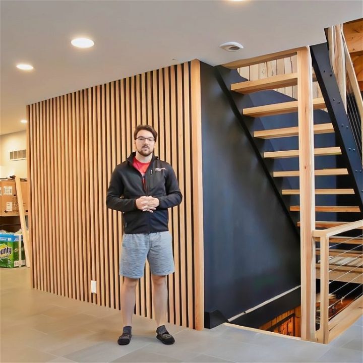 How to Build a DIY Wood Slat Wall - Step by Step - DIY Cozy Home